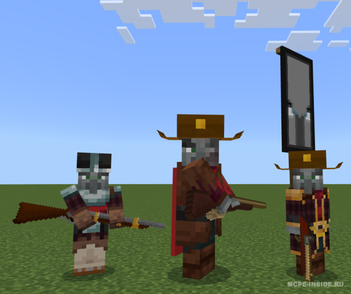 Житель-солдат / Моды для Майнкрафт / Minecraft PE Inside